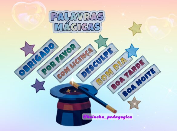 Painel Palavras Mágicas - Bolacha Pedagógica