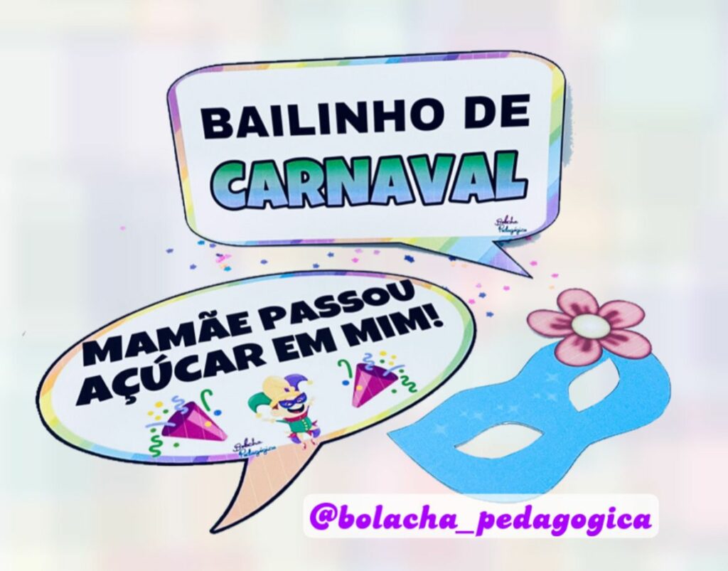 Plaquinhas para fotos de Carnaval - Bolacha Pedagógica