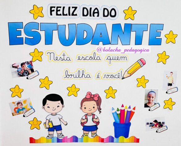 Painel dia do Estudante - Bolacha Pedagógica