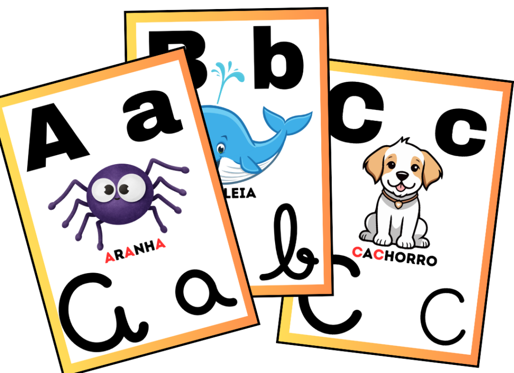 Alfabeto de Parede - Bolacha Pedagógica