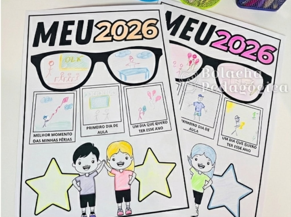 Atividade volta as aulas - Meu 2026 - Bolacha Pedagógica